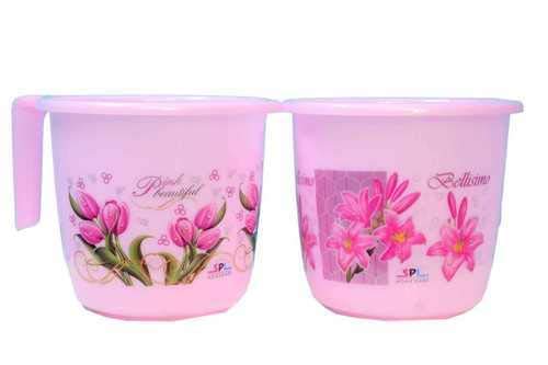 Dmitry® Plastic Mug for Bathroom (1 Litre) Set of 2 Pcs : Amazon.in ...