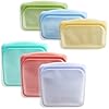Amazon.com: Stasher Premium Silicone Reusable Food Storage Bags, 6-Pack ...