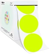 Amazon.com : PARLAIM 3 Inch Round Permanent Adhesive Color Cod Dot ...