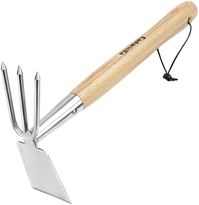 Amazon.com : Edward Tools Hoe and Cultivator Hand Tiller - Carbon Steel ...