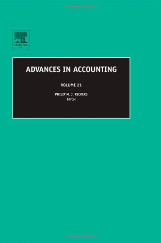 Advances in Accounting (ISSN Book 21) (English Edition) eBook : Reckers ...