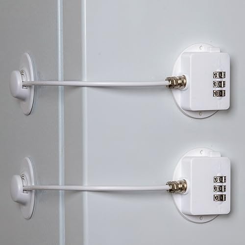 Amazon.com: Refrigerator Lock Strong Adhesive Combination Fridge Door ...