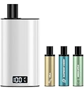 Amazon | DBL 電子タバコ べイプ ポッド交換式 フレーバー5種付き 25000回吸引可能 LEDディスプレイ搭載 爆煙 使い捨てカートリッジ 充電可能 持ち運び シーシャvape ...