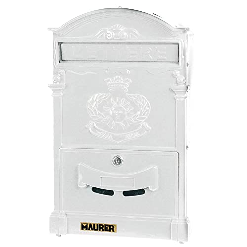 Maurer 3080615-White Letter Box-Cast Aluminium – BigaMart