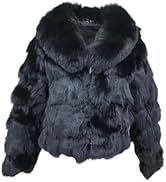 LVCOMEFF Women Natural Red Fox Silver Fox Fur Coat Furry Luxurious at Amazon Women's Coats Shop