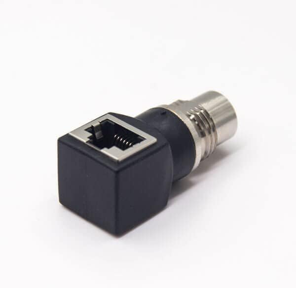 Amazon.com: Elecbee M12 to RJ45 Bulkhead Adapter Waterproof M12 D Code ...