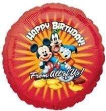Amazon.com: 18" Happy Birthday From All Of Us Mickey/Daffy/Pluto ...