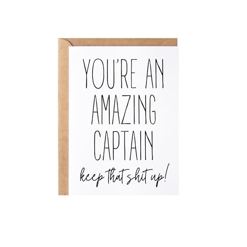 Amazon.com: Captain Gift, Card | Funny Captain Of The Team Thank You ...