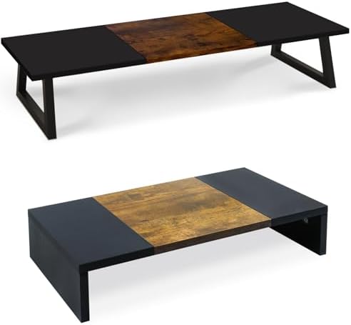 Amazon.com: TEAMIX 31.5 inch and 20 Inch Monitor Stand Riser Wide TV ...