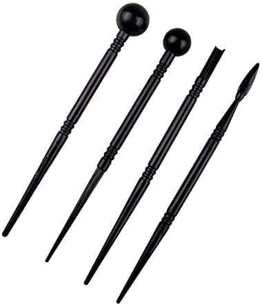 4PC Plastic Carving Modelling Tools, Clay Pottery Mounding Pen Set ...