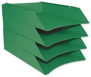 Amazon.com: Intensive Letter Trays Recycled Card Front-load A4 Green ...
