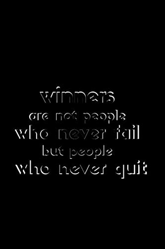 Amazon.com: winners are not people who never fail but people who never ...