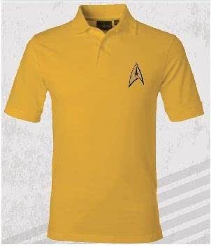 Buy Star Trek Polo Shirt - Starfleet Command Shirt (Small, Yellow) at ...