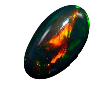 Buy DeepMines Genuine Fiery Black Opal Stone 5.5 Carat By International ...