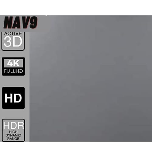 NAV9 100 Inch Grey Reflective Fabric Projection Screen 84 W x 54 H, 4K ...