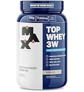 Amazon.com: Max Titanium Whey Protein Powder Strawberry Flavor ...