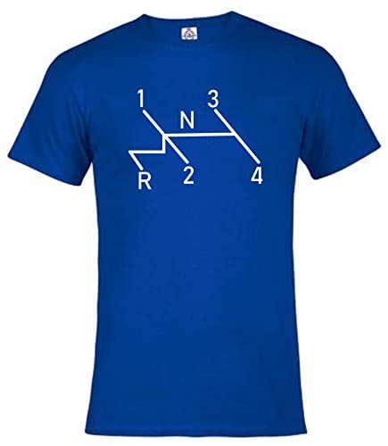 Amazon.com: Retro/Vintage V.W. Shift Pattern Tee Beetle, Bug, Bus, Ghia ...