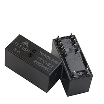 2PC Relay 115F Relay 8A 250VAC Two Sets of Conversion Type 12V 24V ...