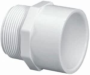 4 Inch Male Thread x Slip PVC Adapter SCH 40 - 8113212 HQ - Amazon.com