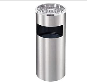 Stainless Steel Outdoor Dustbin Cigarette Ashtray Permanent Stand ...