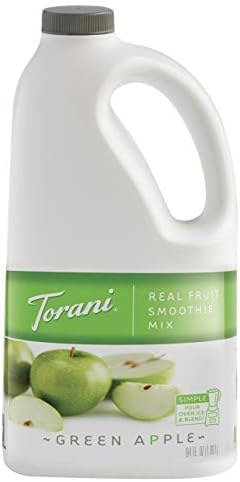 Amazon.com : Torani Real Fruit Green Apple Smoothie Mix, 64 fl oz ...