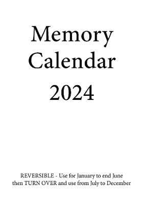 Memory Calendar - 2024 | Amazon.com.br