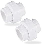 Amazon.com: LUOFANT 2" PVC Union Coupling Pipe Fitting (Socket x Socket ...