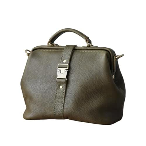 Amazon.com: Soft Leather Doctors Bag- Doctor Style Bag, Leather Purse ...