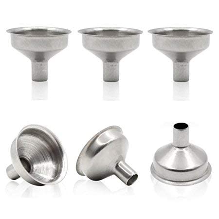 Amazon.com: 6 pk 1.38" Stainless Steel Mini Funnels or Miniature ...