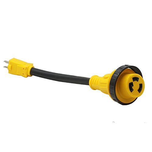 Amazon.com: RV 30 Amp to 110V Power Adapter with Twist Lock Connector ...