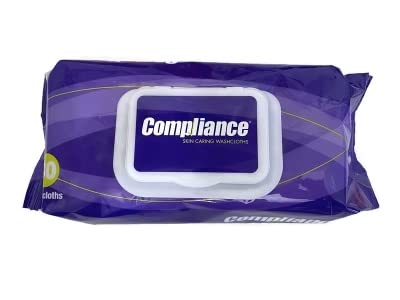 Amazon.com : Compliance Skin Caring Washcloths, 80.0 Count : Health ...