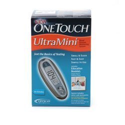 One Touch UltraMini Blood Glucose Monitoring System Kit Silver Color ...