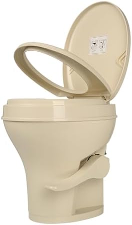 Amazon.com: SEAFLO Bone-Colored Residential Height Camper/RV Toilet, 18 ...