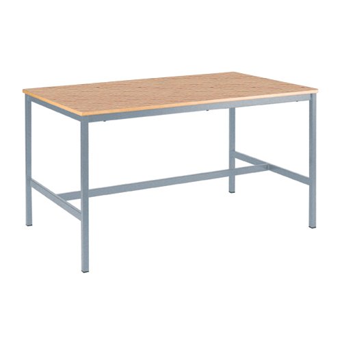 Metalliform CRAFT-127-MD-76-SG-CDF-Beech Fully Welded Table, MDF Edge ...