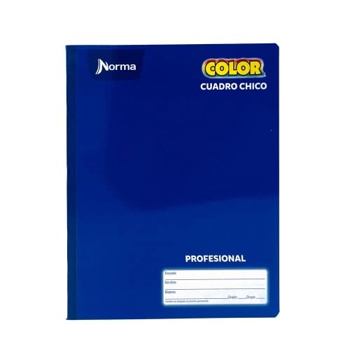 Libreta Norma Profesional Cosida 360° 100 Hojas Cuadro Chico (Azul Rey ...