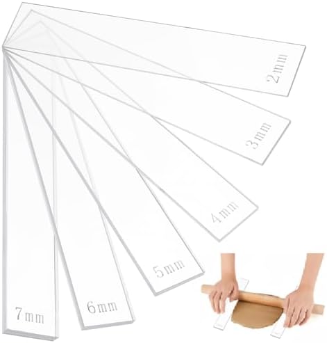 Amazon.com: BENECREAT 12Pcs 6 Size Acrylic Polymer Clay Depth Guide Set ...