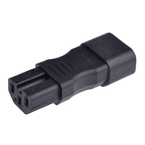 Generic 2X(IEC 320 C14 Male to C15 Female Socket Power Adapter Travel ...