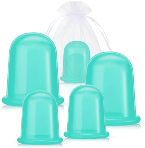 Amazon.com: Nuanchu 4 Pcs Silicone Cupping Therapy Set 2 Sizes Silicone ...