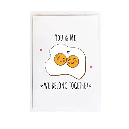 Cute You And Me Belong Together Valentine's Card | Card for Girlfriend ...