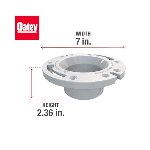 Oatey Pvc Flange OATEY 3-in - 4-in Dia. Black ABS EasyTap SS Ring W/Cap ...