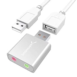 Amazon.com: SABRENT Aluminum USB External Stereo Sound Adapter for ...