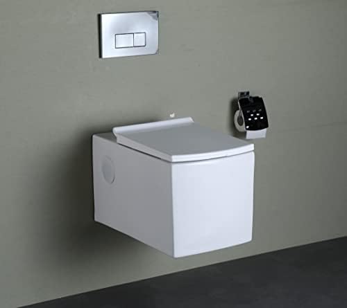 Belmonte Ceramic Wall Mounted/Wall Hung Western Commode/Toilet/Water ...