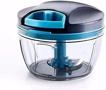 QUALIZA Manual Vegetable Chopper with Stainless Steel Blade, Handy ...