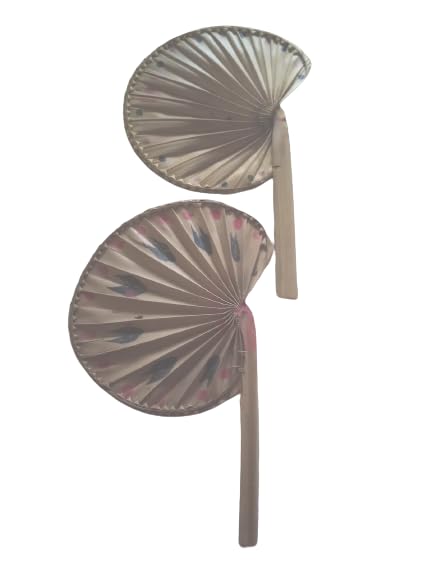 Buy Aadityaa's Traditional Handmade Palm Leaf Fan Pankha Vishari for ...