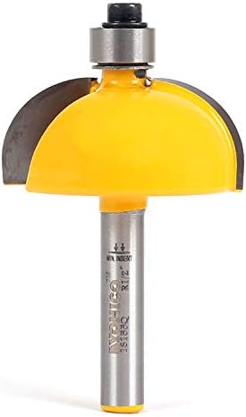 YONICO Router Bits Edge Forming Cove 1/2-Inch Radius 1/4-Inch Shank ...