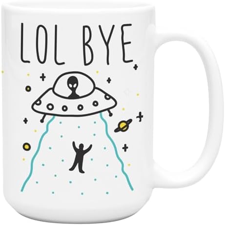 Amazon.com: Green Alien Cartoon Novelty Mug: Ceramic Cute Coffee Mugs ...