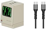 Amazon.com: SHARGE USB C Charger, Retro 67 Power Display 3-Port Fast ...