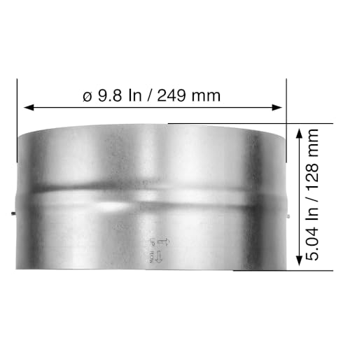 Snapklik.com : ECOPRO VENT - 10 Inch Backdraft Damper For Straight Or ...