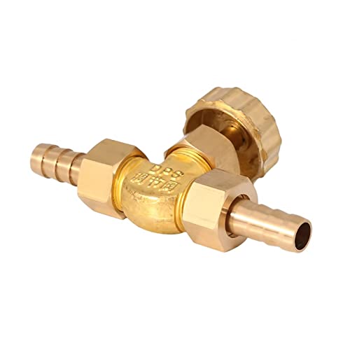 CHANWA Valve 8mm/10mm 1 Mpa Water Valve ID Hose Barb Brass Parallel ...