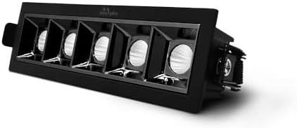 Murphy 10W Black Finish Square Laser LED Ceiling COB Spot, Focus, Down ...